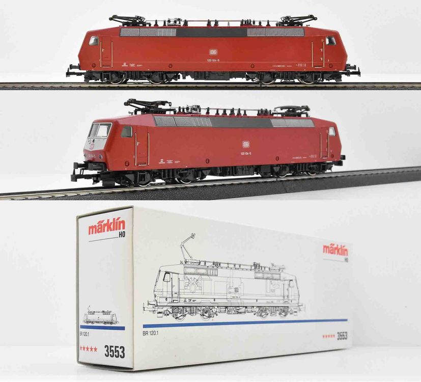Märklin 3553 E-Lok BR 120 DB H0 WS Analog mit OVP (Gebraucht) in St ...