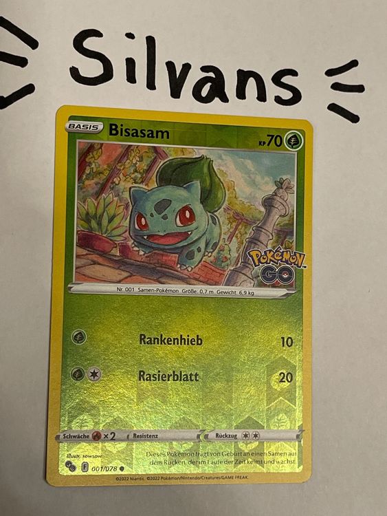 Bisasam Reverse Holo 001/078 Pokemon Go Deutsch | Kaufen auf Ricardo