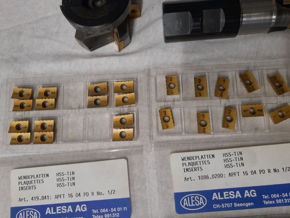 ALESA Messerkopf D63 & Wendeplattenfräser OTMT D30 | Kaufen auf Ricardo
