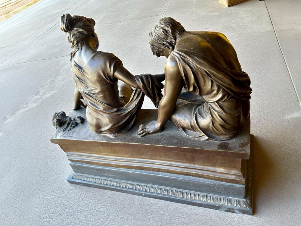 Alte Statuette von “Claudion” aus Bronze und Marmor (Gebraucht) in ...