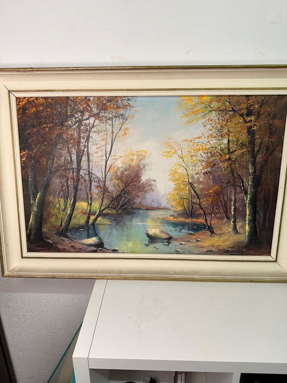 Tableau huile sur toile Marnot (D'occasion) à pour CHF 80 – avec ...