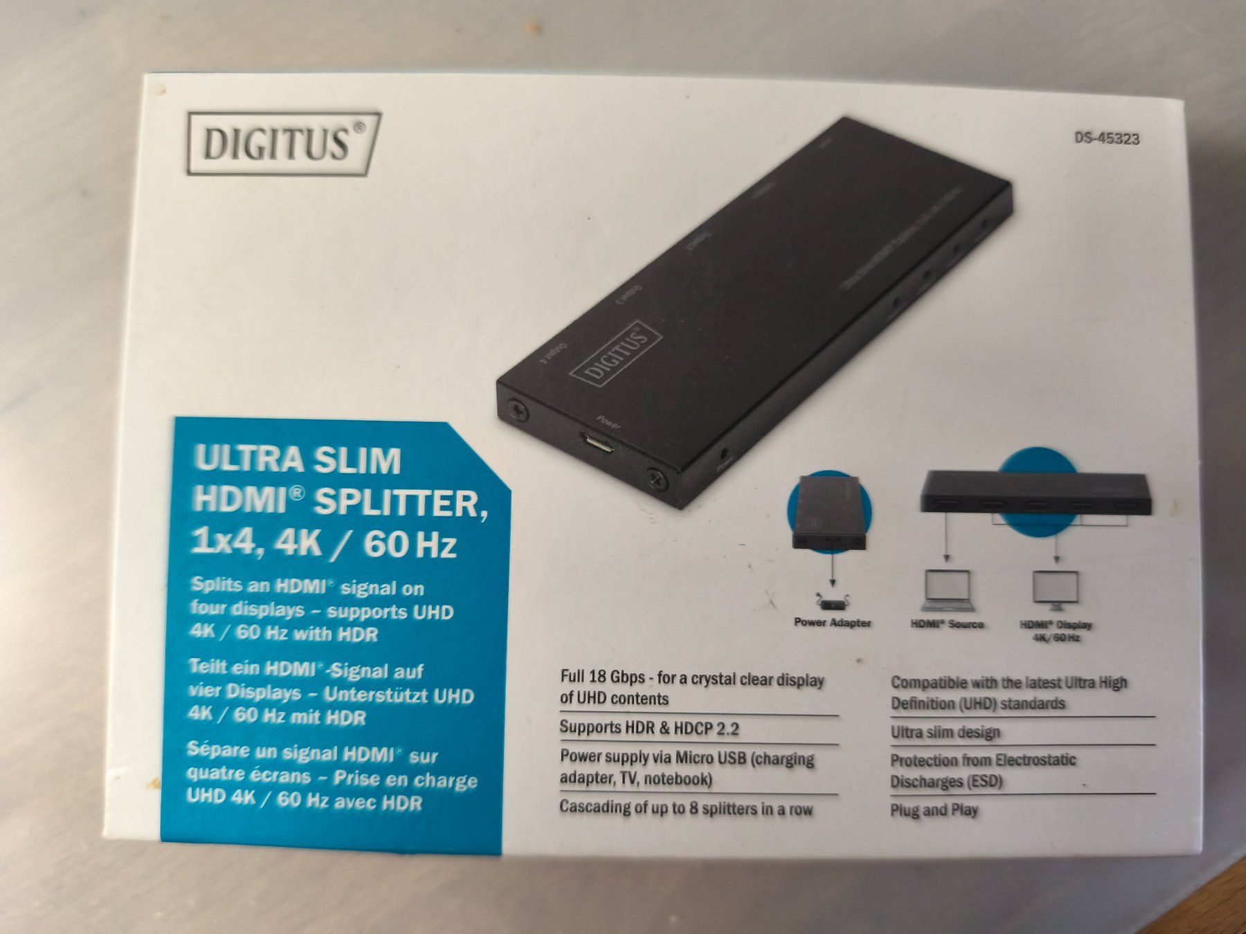 Ultra slim HDMI splitter (D'occasion) à Ecublens VD pour CHF 15 – avec ...