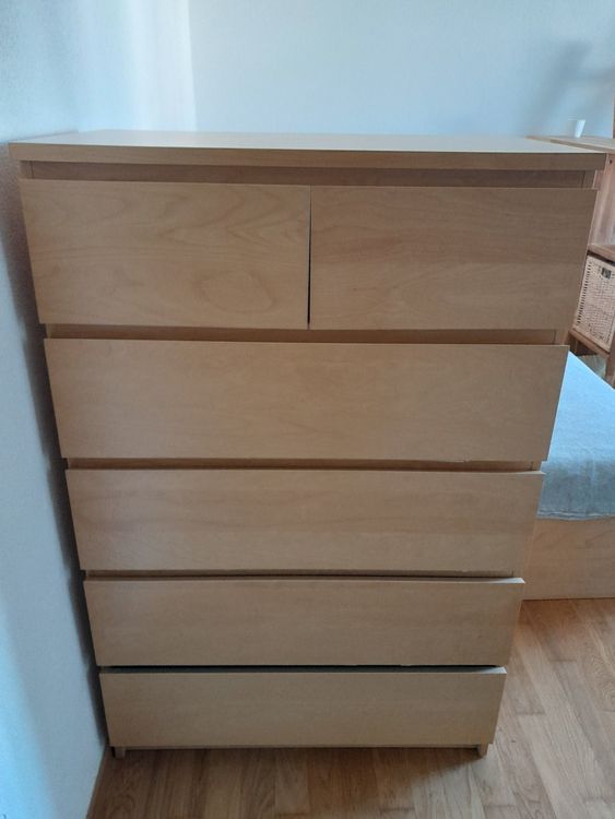 MALM, Kommode mit 6 Schubladen | Kaufen auf Ricardo