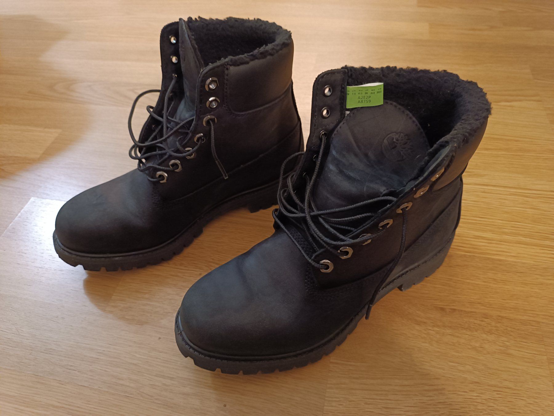 Gebrauchte schwarze Timberland 6 Inch Premium Boots 41.5 EU (Gebraucht ...