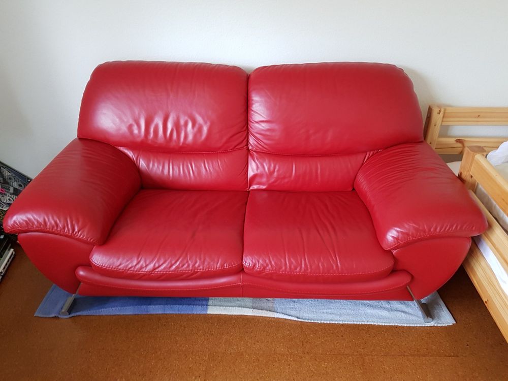 2er Sofa in rot | Kaufen auf Ricardo