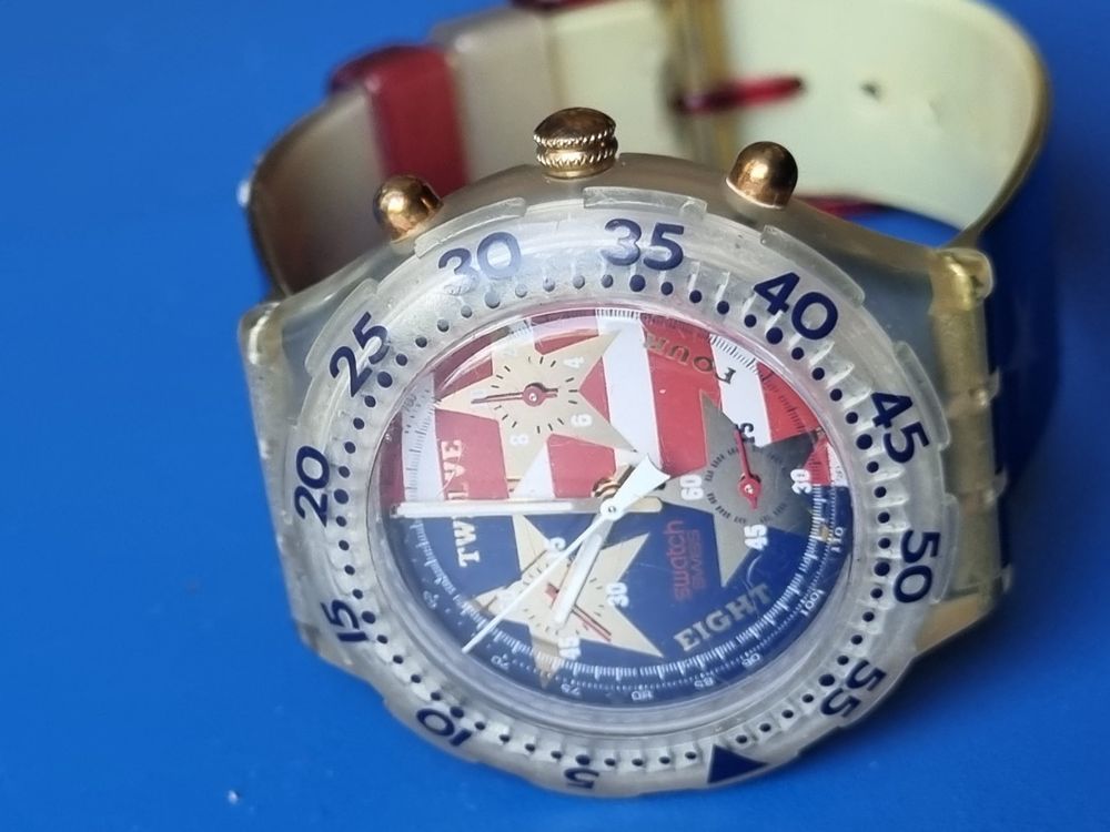 SWATCH USA FLAGGE (Gebraucht) in für CHF 14 – mit Lieferung auf Ricardo ...
