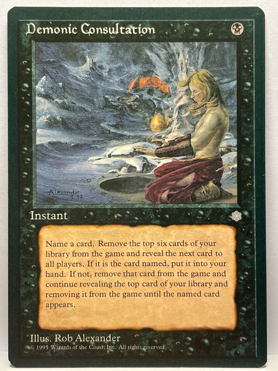 Magic The Gathering - Demonic Consultation (Neu (gemäss Beschreibung ...