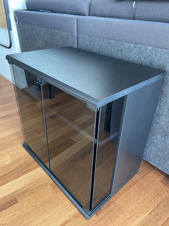 Sideboard mit Glastüre (L/B/H: 65/42/62cm), anthrazit (Gebraucht) in ...