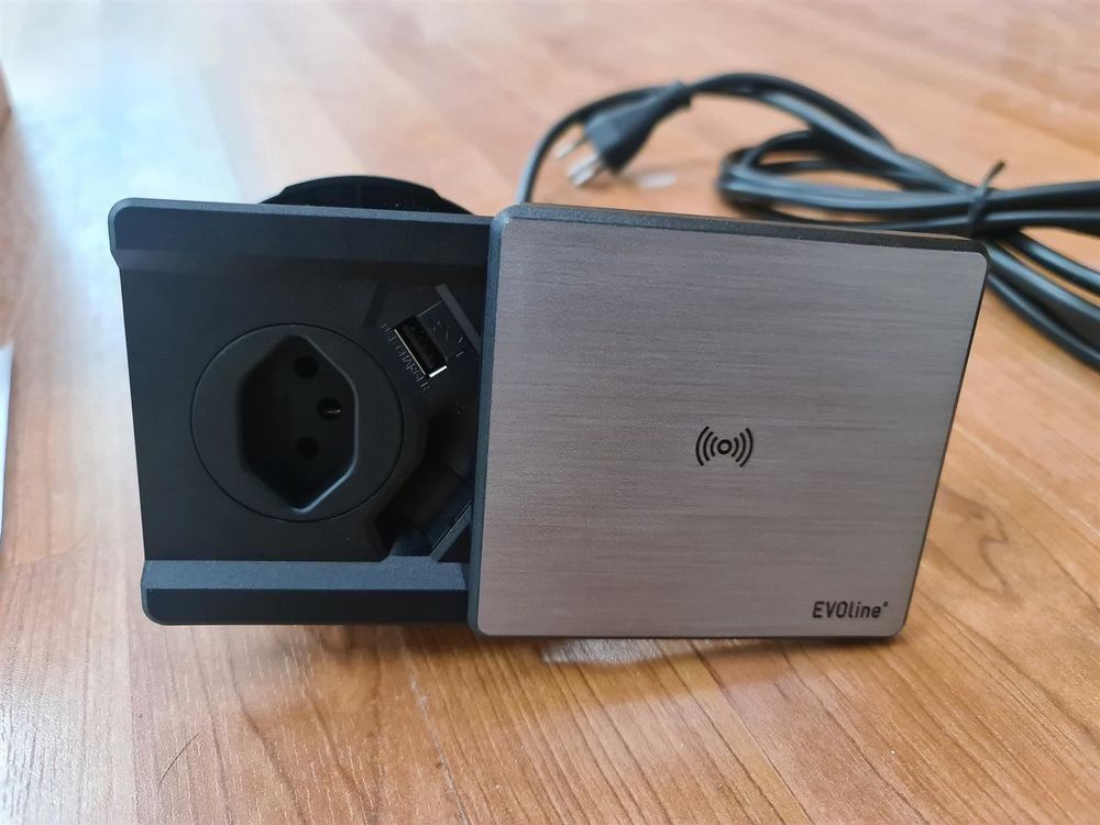 Evo Line Square80 1xT13+1xUSB+QI Funktion ab 1.- (Neu und originalverpackt) in Krinau für CHF 11 ...