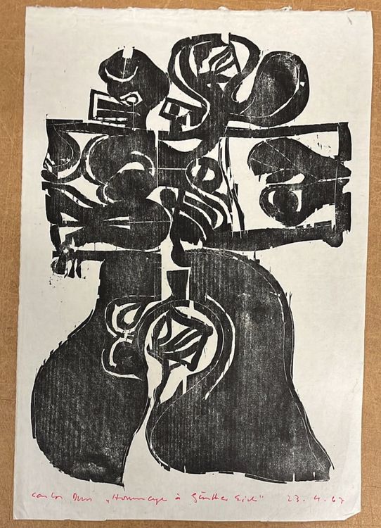 Holzschnitt handsigniert Carlos Duss (ID b3370) (Gebraucht) in Gelterfingen für CHF 45 – mit ...