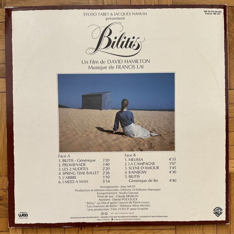LP - Francis Lai - Bilitis (Bande Originale Du Film (Gebraucht) in ...