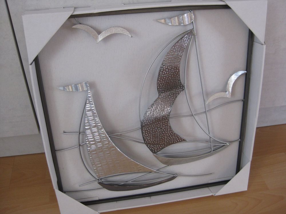Schönes Metall Bild mit SEGELSCHIFFEN und MÖWEN (Neu und originalverpackt) in Romanshorn für CHF ...