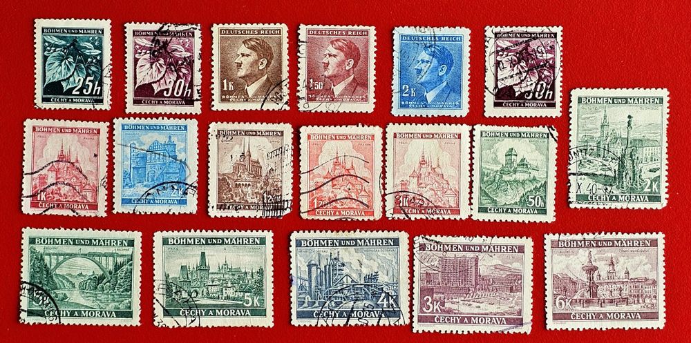 DEUTSCHES REICH TSCHECHIEN BÖHMEN MÄHREN HITLER BAUTEN 1941 (Gebraucht) in Düdingen für CHF 4 ...