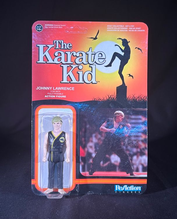 🥋THE KARATE KID: “JOHNNY LAWRENCE“ Reaction Figur OVP (Neu und ...