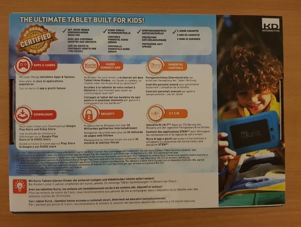Kurio Tab Connect Blue - Tablet for Kids | Kaufen auf Ricardo