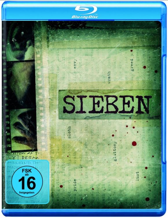 Sieben (von David Fincher mit Bratt Pitt & Morgan Freeman) (Gebraucht ...