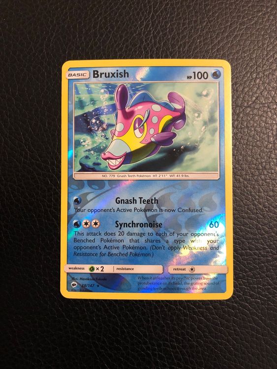 2017 Burning Shadows - Bruxish rare reverse 38/147 Ab 1 (Gebraucht) in ...