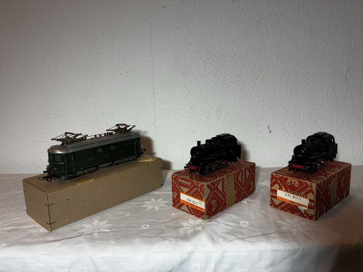 Märklin H0 Sammlung 1950–1960 – RE 800 SBB CFF, 2× CM 800, W (Gebraucht ...