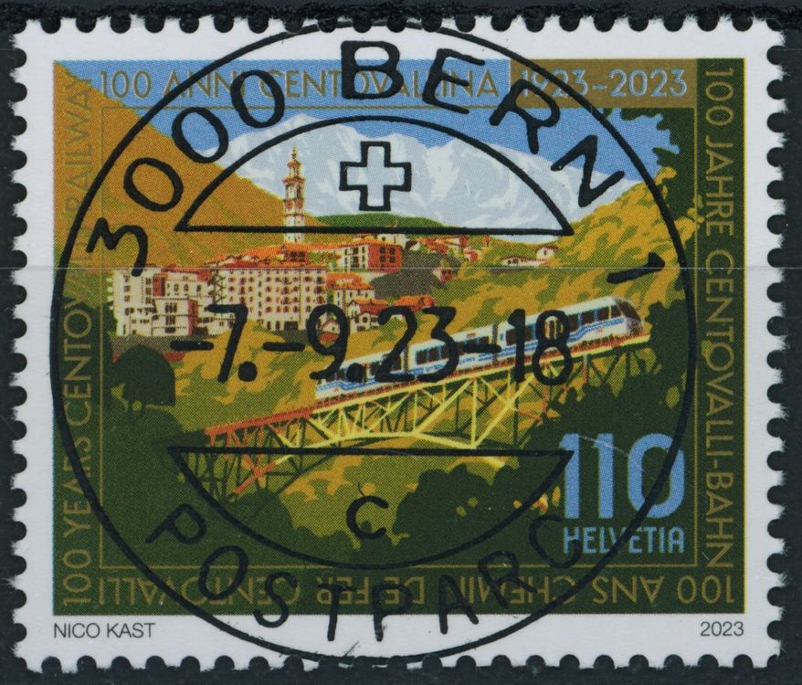 2023 - Centovalli Bahn - Ersttag Voll Stempel ET (Gebraucht) in Schindellegi für CHF 2.6 – mit ...