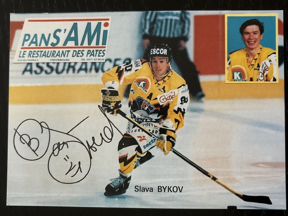 Signierte Karte Slava Bykov Fribourg Gottéron #21 (Gebraucht) in ...