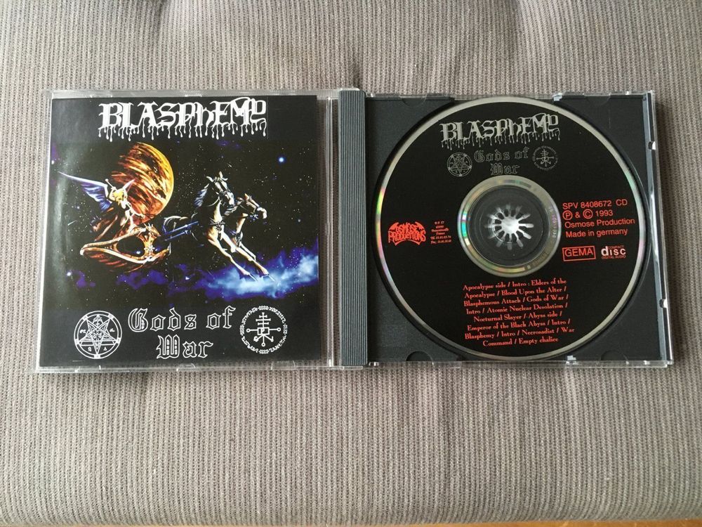 BLASPHEMY Gods of war CD Black Metal rar (Gebraucht) in Wiedlisbach für ...