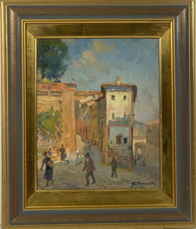 Gemälde Strassenszene unleserlich Signiert (Gebraucht) in Root für CHF 35 – mit Lieferung auf ...