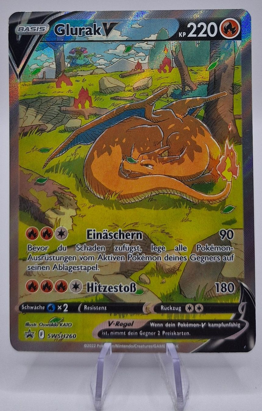 Glurak V / Charizard V / Black Star Promo / SWSH260 (Neu (gemäss ...
