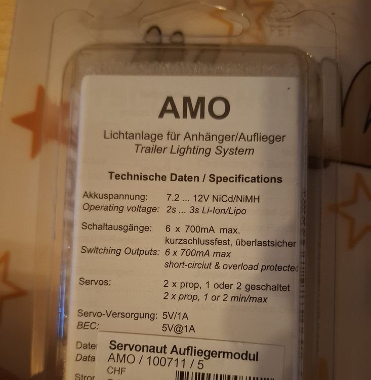 Servonaut Amo neu und original Verpackt (Neu und originalverpackt) in Weite für CHF 82 – mit ...