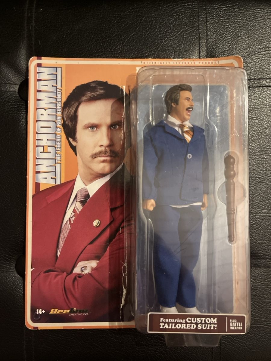 Anchorman Ron Burgundy Will Ferrell Action Figure Figurine (Neu (gemäss ...