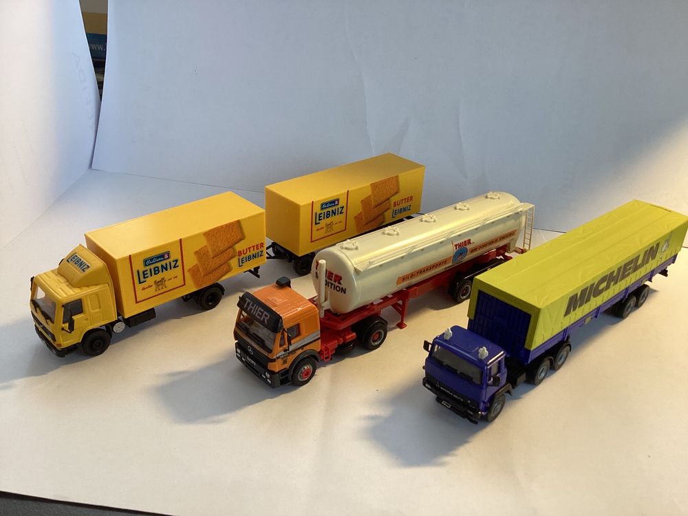 3 LKW 1:87, Volvo, Mercedes, Magirus, Roco, Herpa | Kaufen auf Ricardo