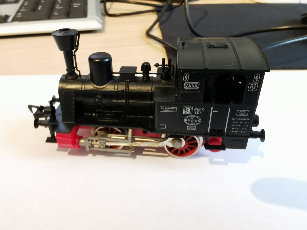Fleischmann H0 Dampflokomotive Lok 504003 / Werklock 3 ANNA (Defekt) in ...