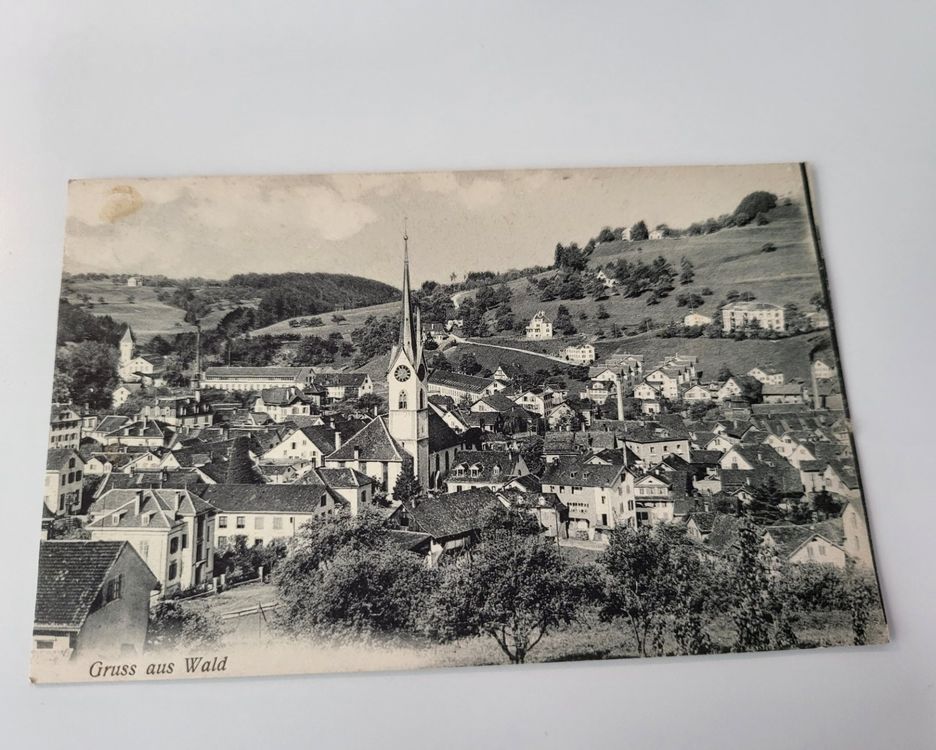 Gruss aus Wald Litho-Postkarte 1908 | Kaufen auf Ricardo