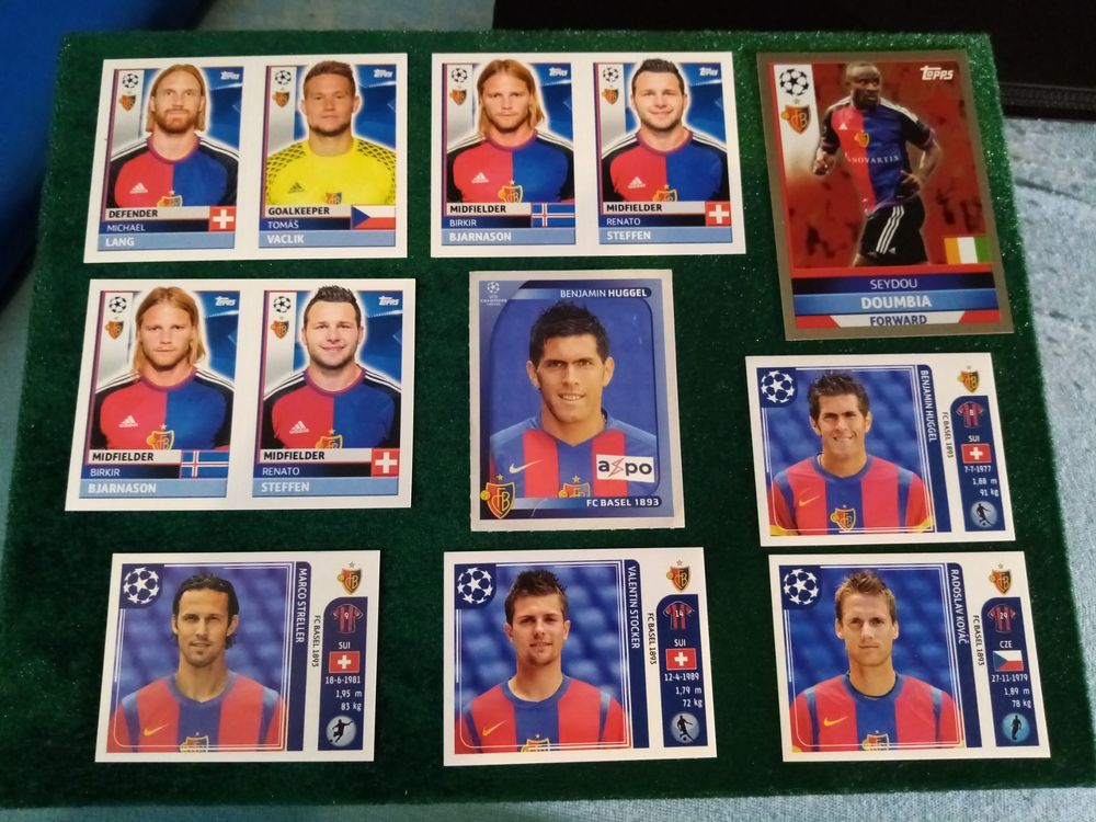 12x Panini Champions League Sticker FC Basel 1893 Sehr RAR!! | Kaufen ...