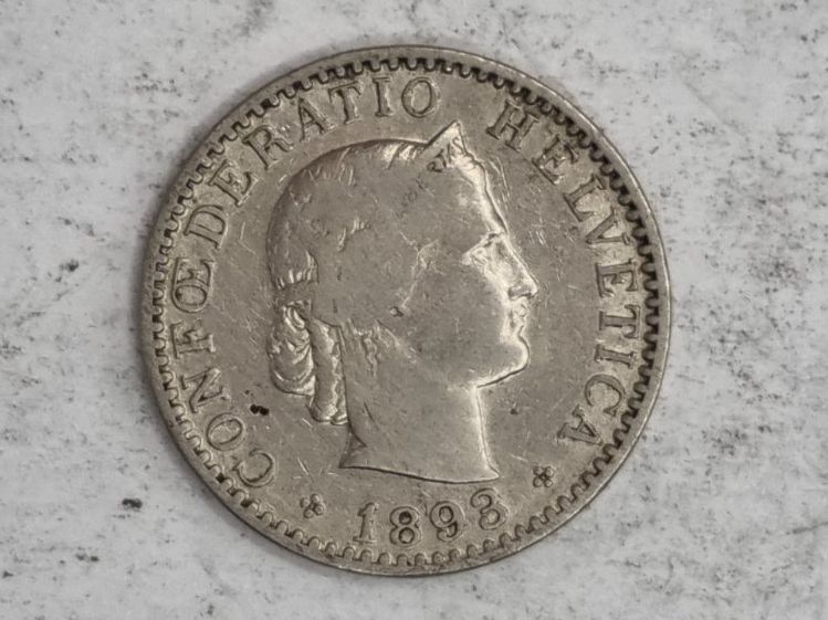 20 rappen 1893 (Gebraucht) in Bure für CHF 0.8 – mit Lieferung auf Ricardo kaufen