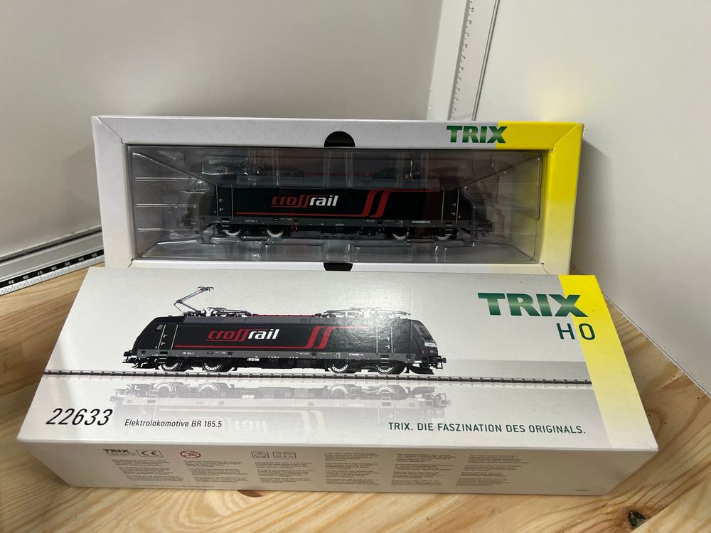 Trix 22633 / BR 185.5, TRAXX Elektrolokomotive Crossrail (Neu und ...