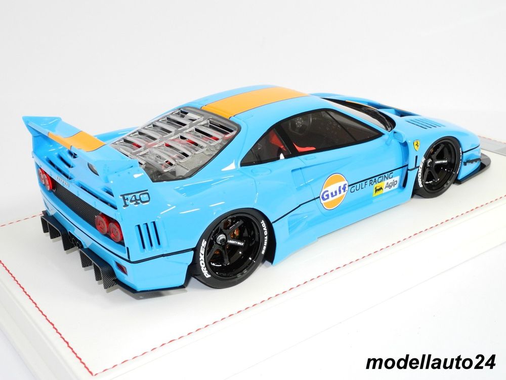 Ferrari F40 Wide Body LB Works Gulf / Ivy Merit 1:18 (Neu und ...