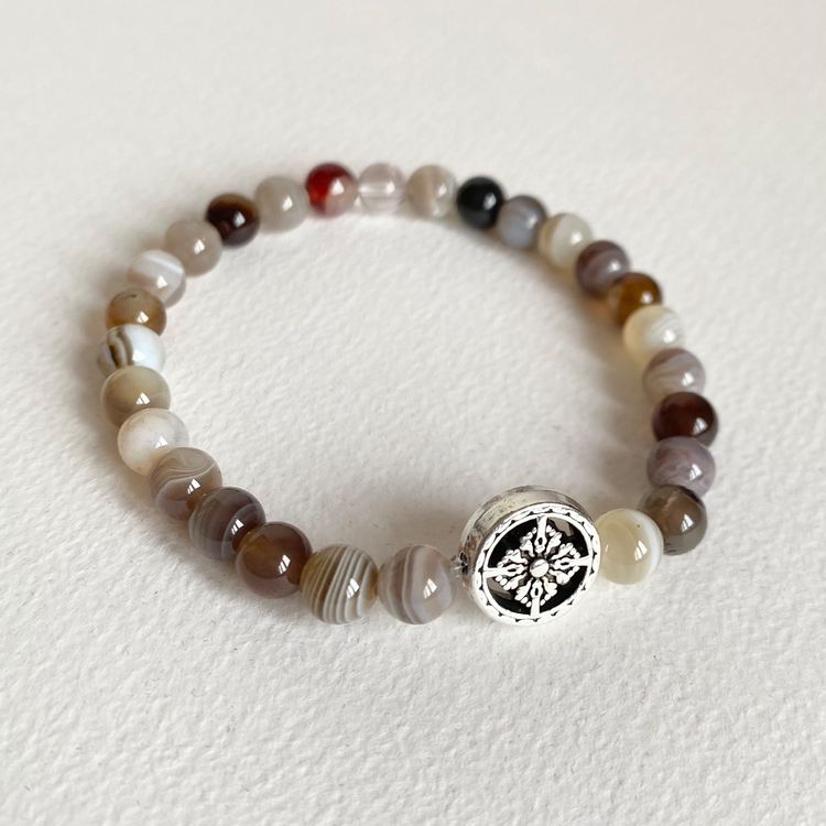 Botswana Achat Armband / bracelet en agate du Botswana | Kaufen auf Ricardo