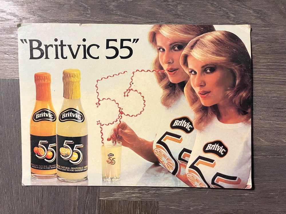 Werbetafel / -schild Britvic 55 Vintage | Kaufen auf Ricardo