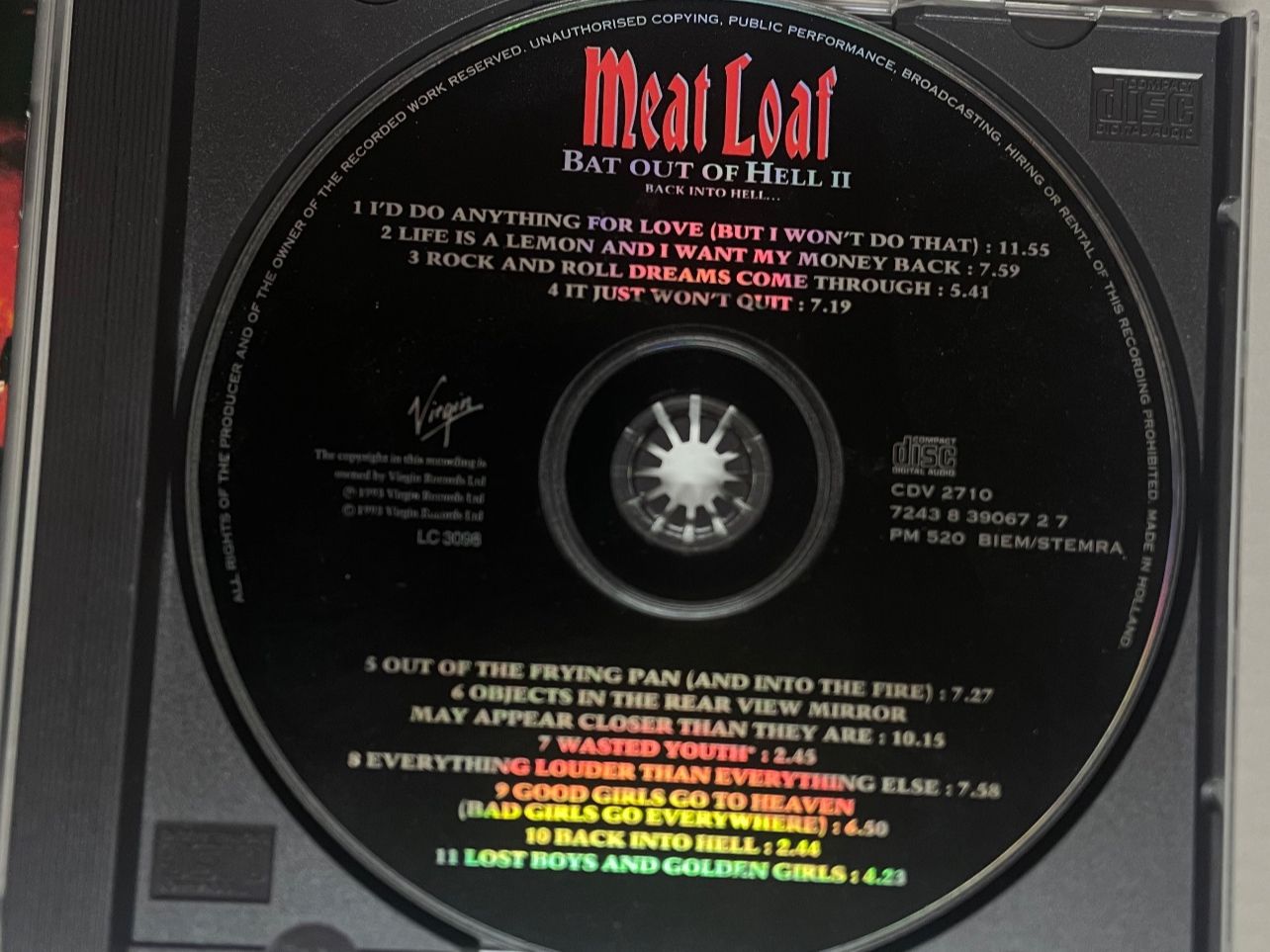 Meat Loaf - Bat Out Of Hell CD - Hard Rock - Top Zustand (Gebraucht) in ...