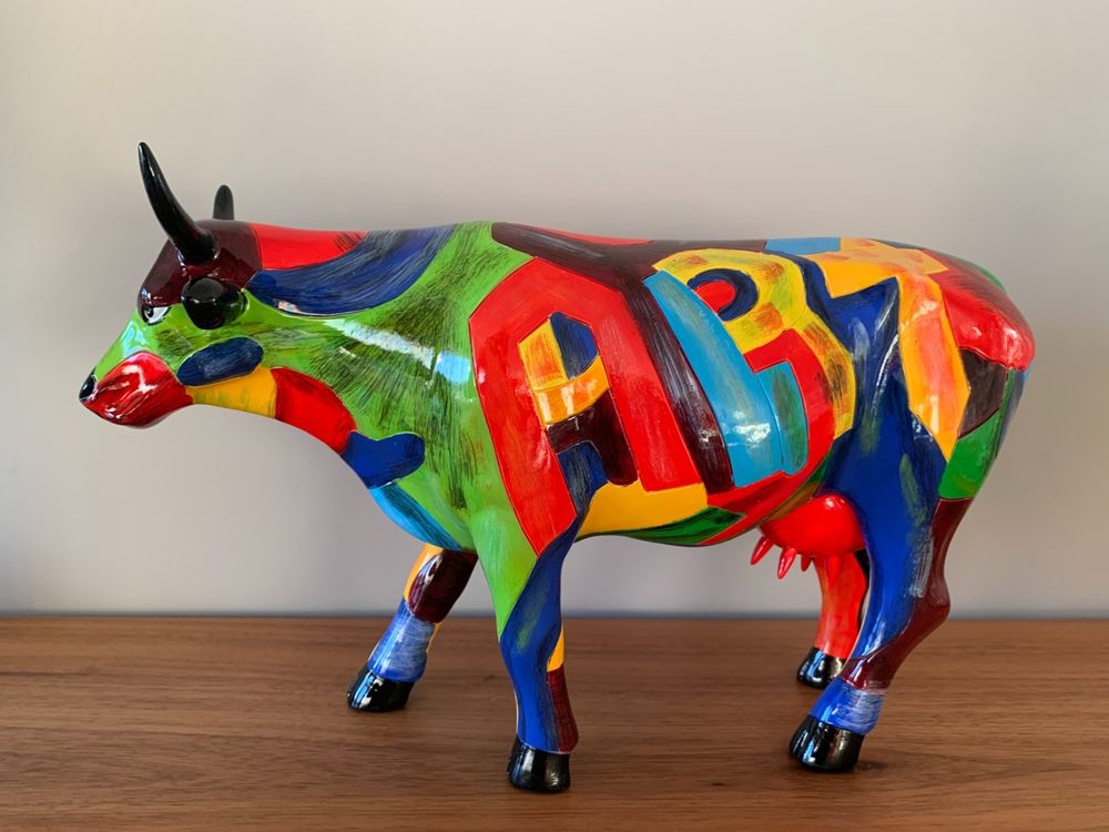 Kuh Design, Kunst, Cowparade, ca. 30cm x18 cm | Kaufen auf Ricardo