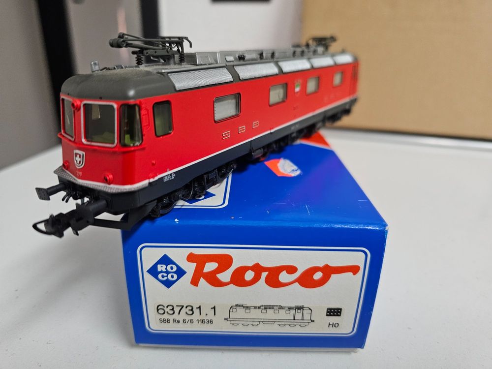 ROCO 63731.1 lok Re 6/6 CFF 11636 DIGITAL dès1.-fr (Neu (gemäss ...