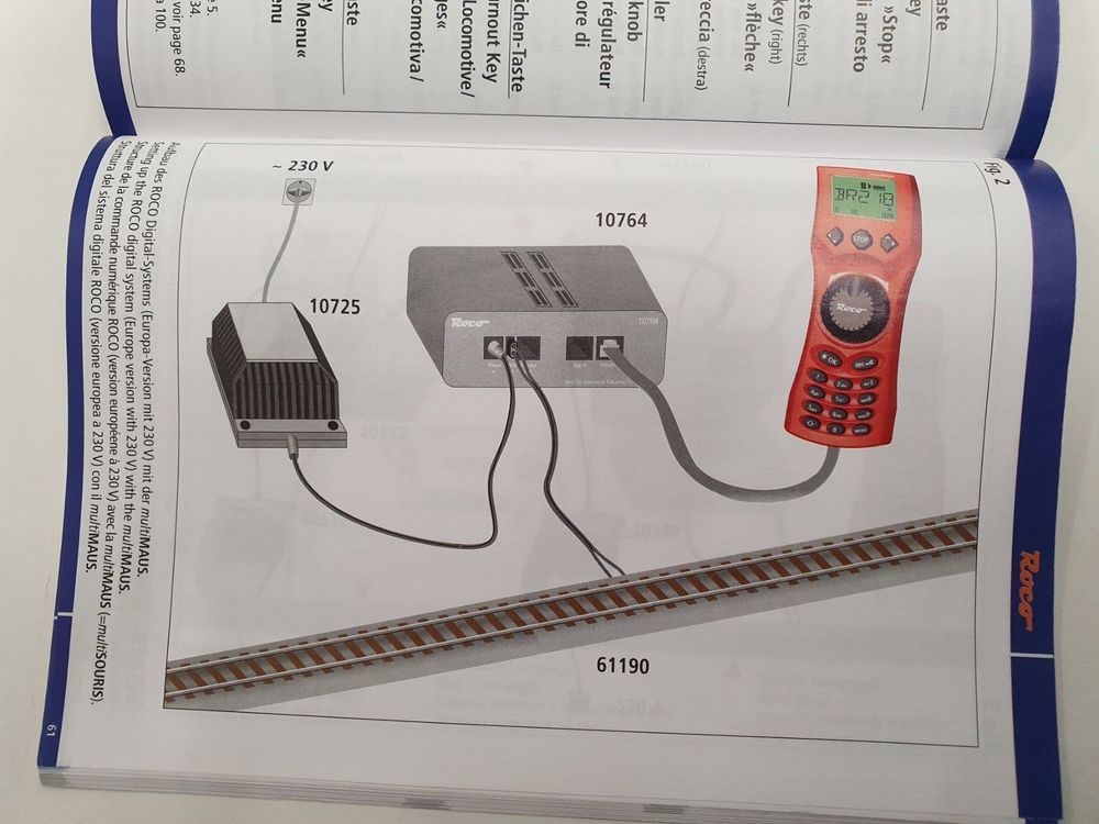 Roco 10810 Set multiMaus mit Trafo, Kabel und Anleitung (Neu (gemäss ...