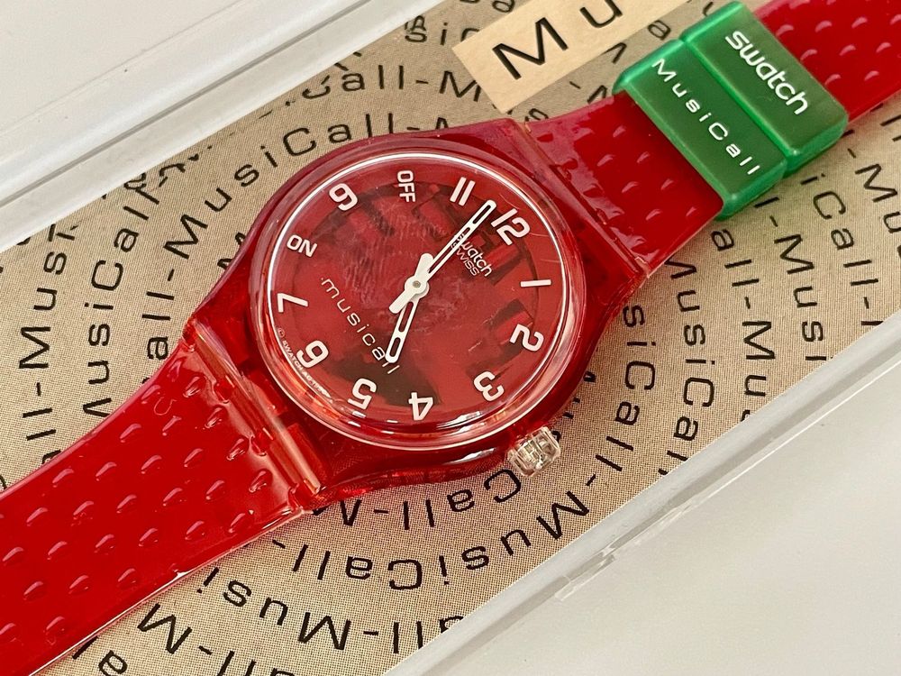 Swatch MusiCall RED RHYTHM - SLR102 by Peter Gabriel (Neu (gemäss Beschreibung)) in Zürich für ...