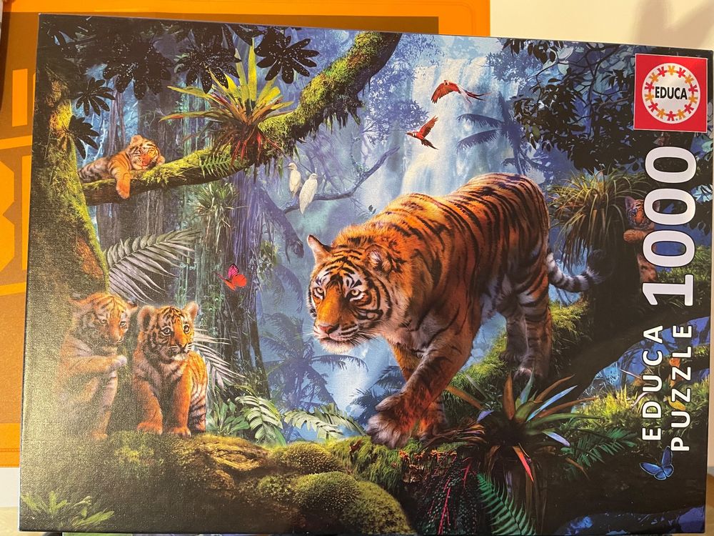 EDUCA Puzzle 1000 - Tiger (Gebraucht) in Aegerten für CHF 2 – mit Lieferung auf Ricardo kaufen