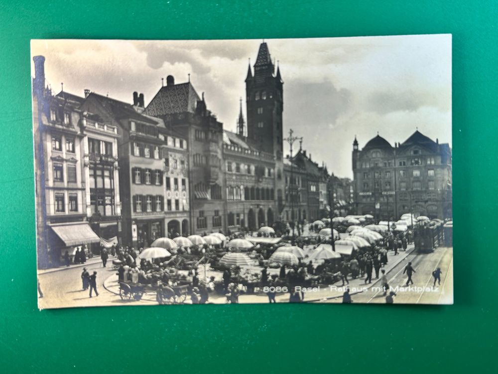 Basel - Rathaus mit Marktplatz - belebt (Gebraucht) in Steg VS für CHF 6.5 – mit Lieferung auf ...
