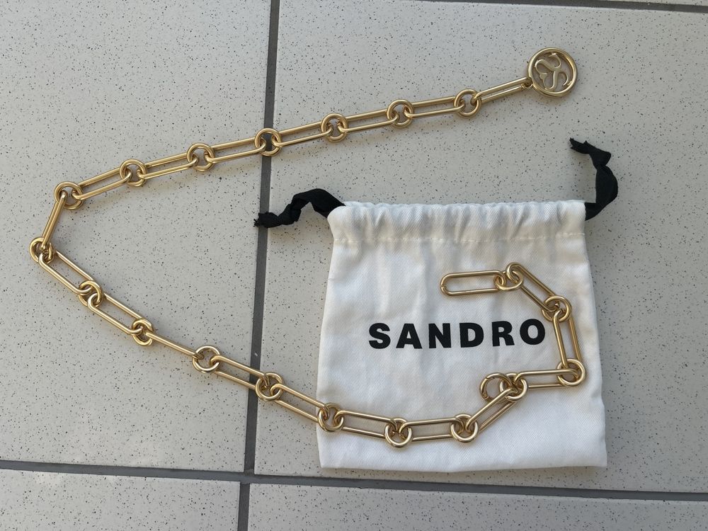 Sandro gold coloured adjustable metal belt | Kaufen auf Ricardo