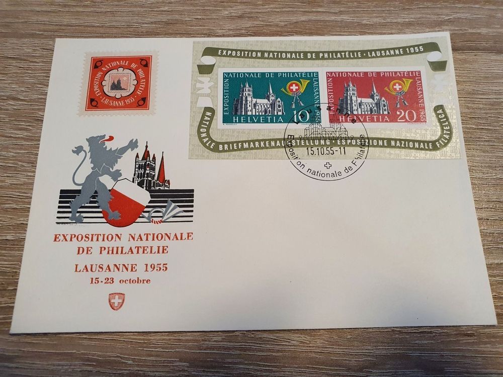 W 35 Sonderblock Lausanne 1955 Brief | Kaufen auf Ricardo