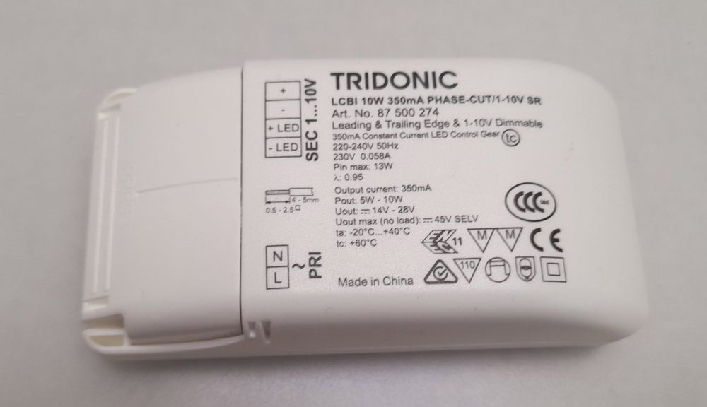 Tridonic LCBI 10W 350mA PHASE-CUT/1-10V SR | Kaufen auf Ricardo