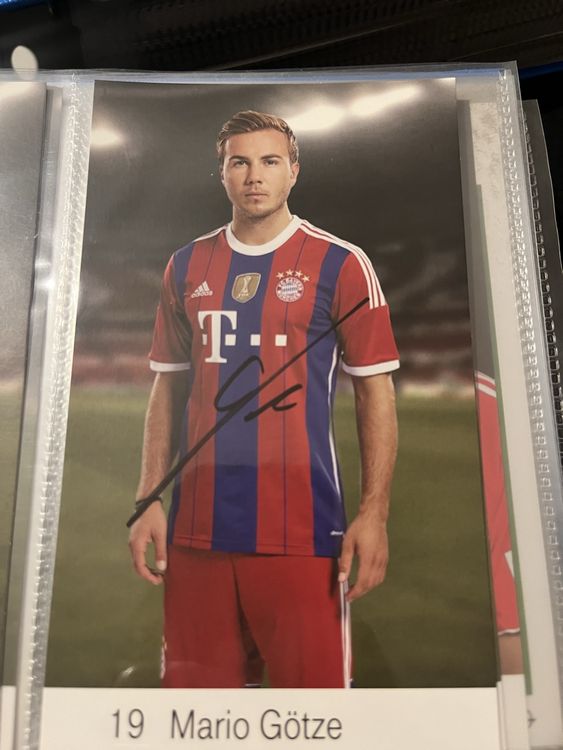 Mario Götze Autogrammkarte - FC Bayern München - Signiert! (Gebraucht ...