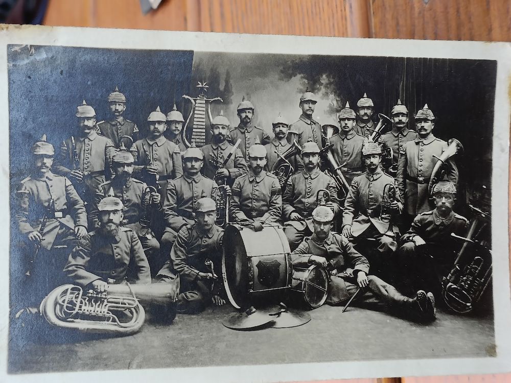 Echt Photo Karte / Militär Musiker Gruppenfoto - von 1916 (Gebraucht) in Brugg AG für CHF 15 ...